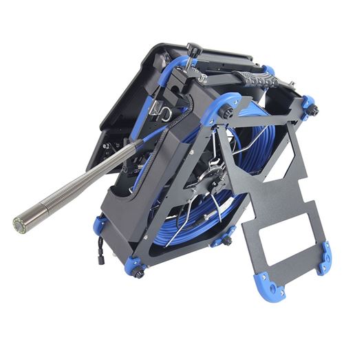 Drain CCTV Push Rod Pipe Inspection Camera System with 40m Cable, Built ...